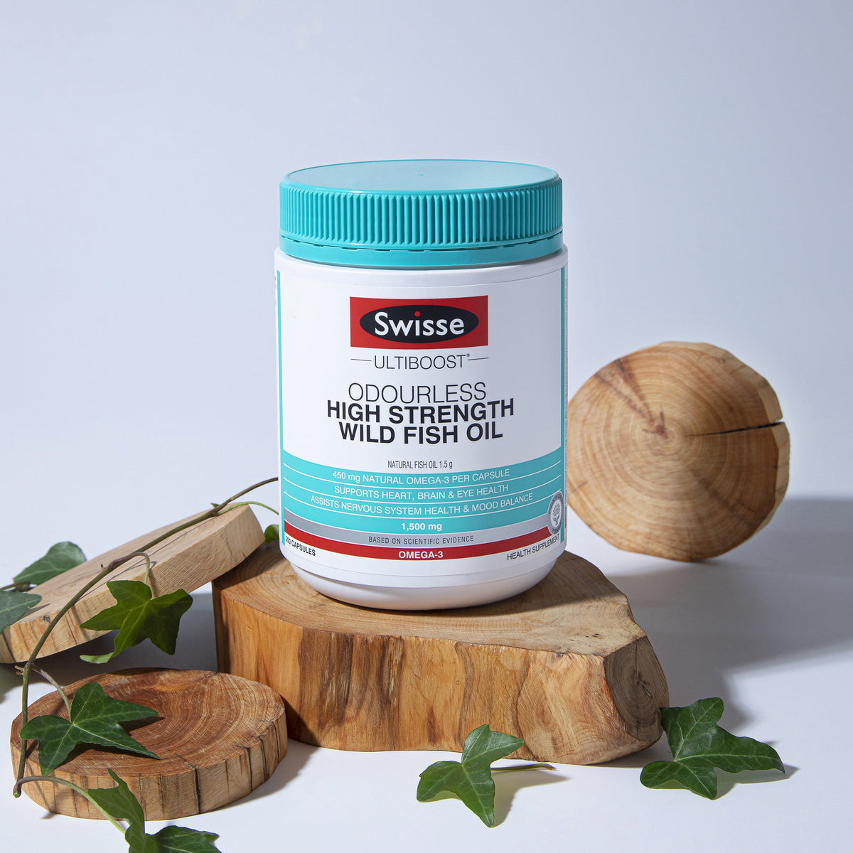 Swisse Ultiboost Odourless High Strength Wild Fish Oil 200 Capsules